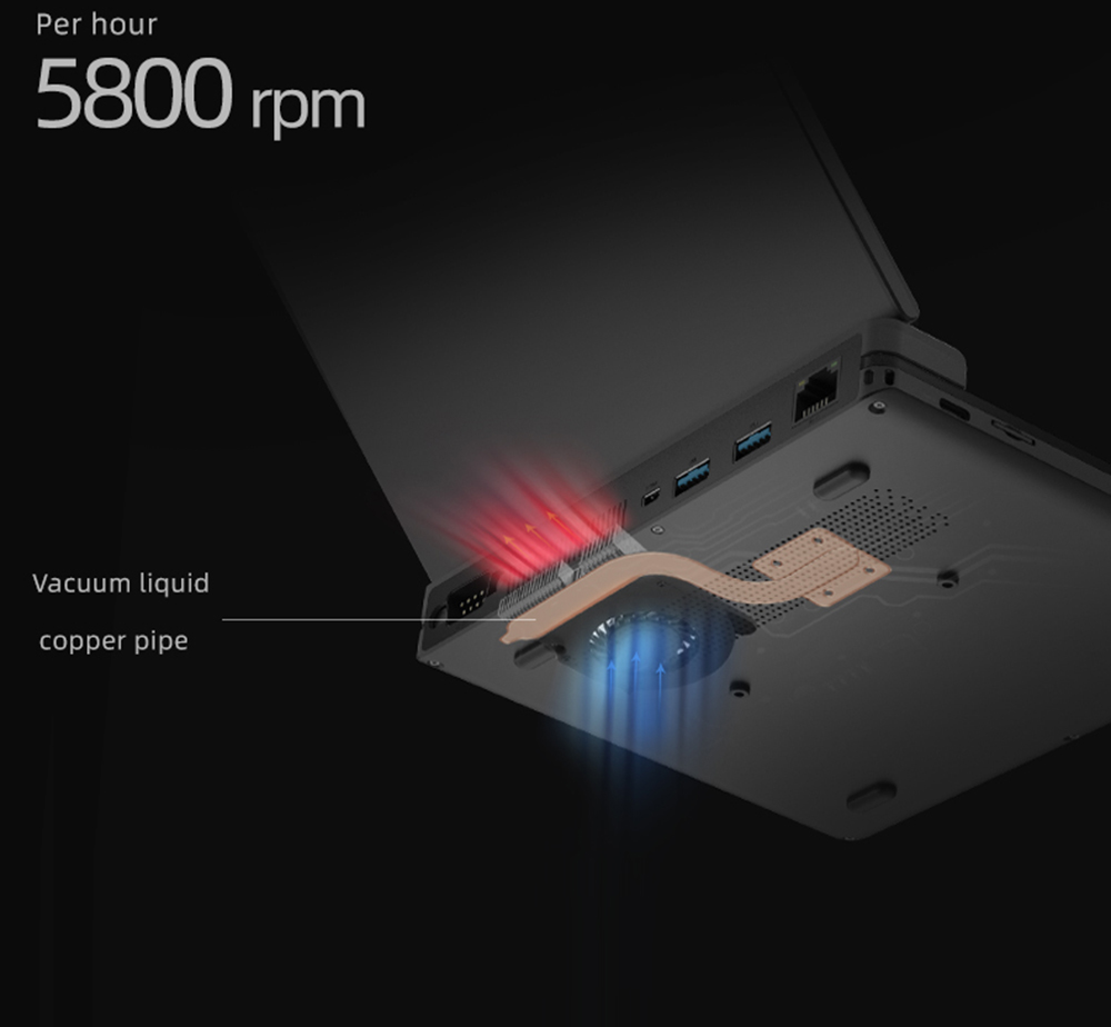 One Netbook A1 Pro Mini Laptop Intel Core i7-1160G7 16GB 512GB Black