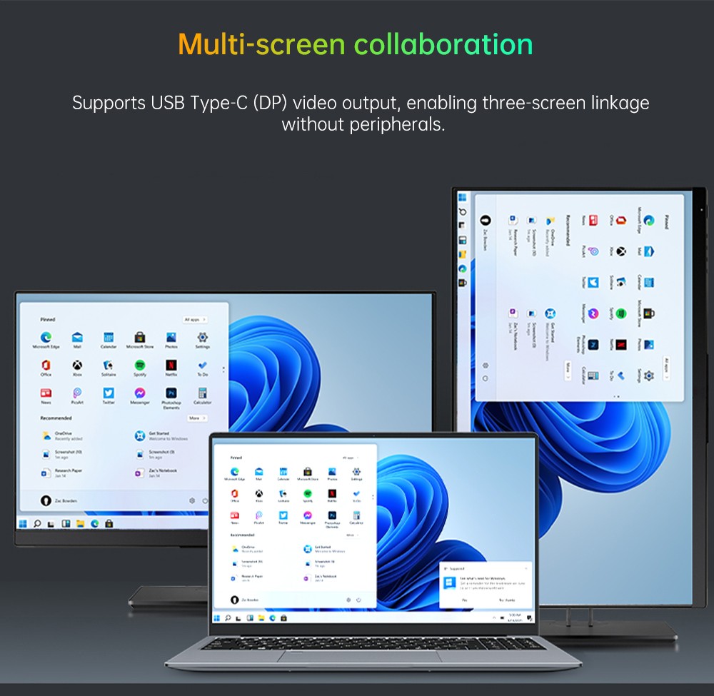 KUU G5 Laptop AMD R7 5800U Processor 16GB RAM 512GB PCIE