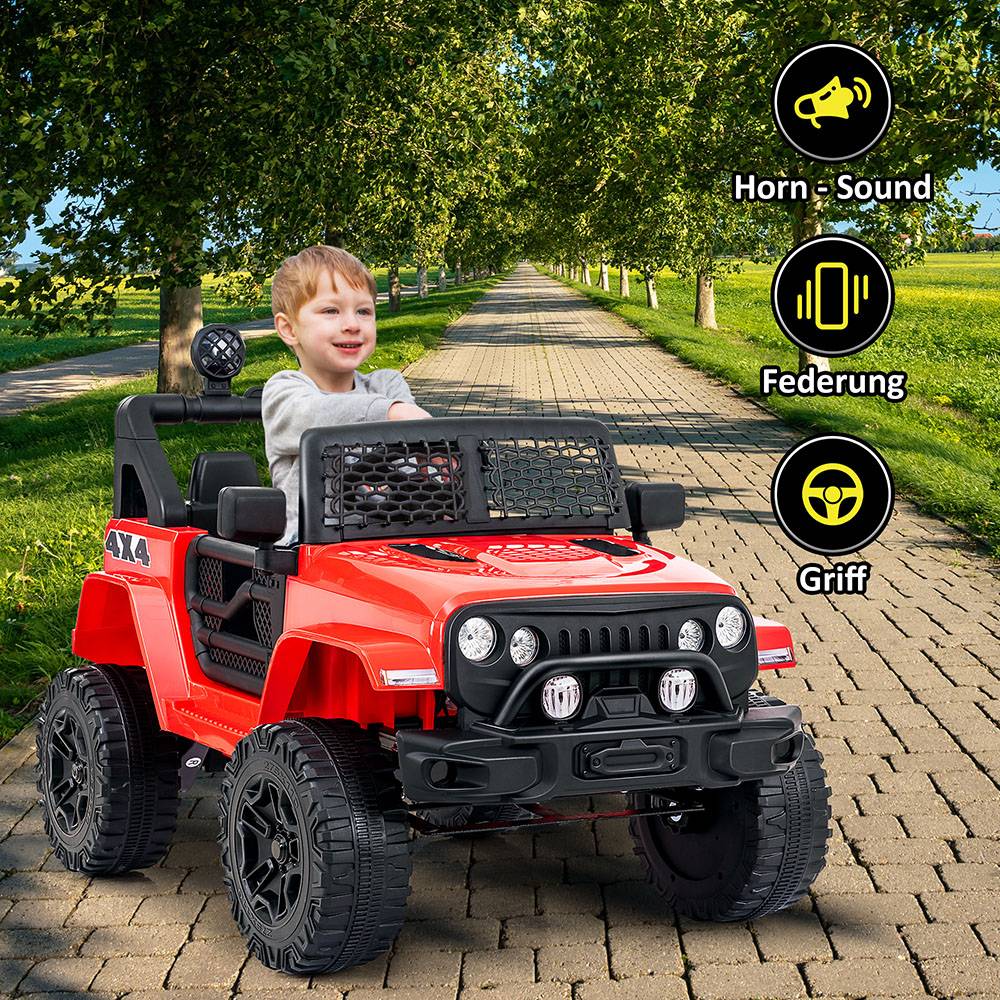 Children's Electric Ride On Car with Remote Control Red