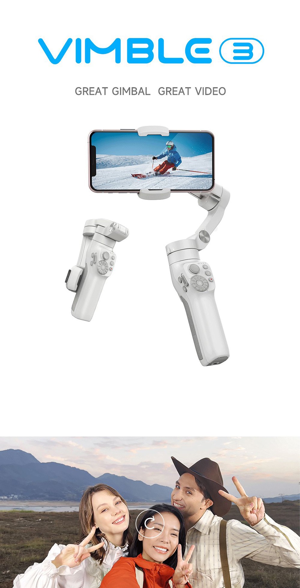 FeiyuTech Vimble 3 3-Axis Smartphone Gimbal Stabilizer
