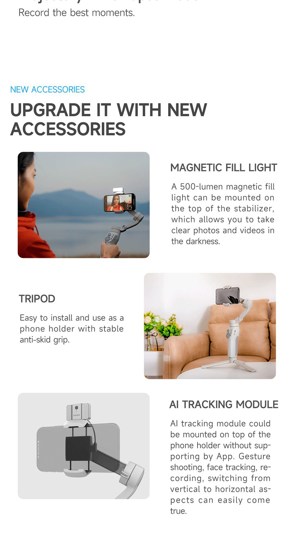 FeiyuTech Vimble 3 3-Axis Smartphone Gimbal Stabilizer
