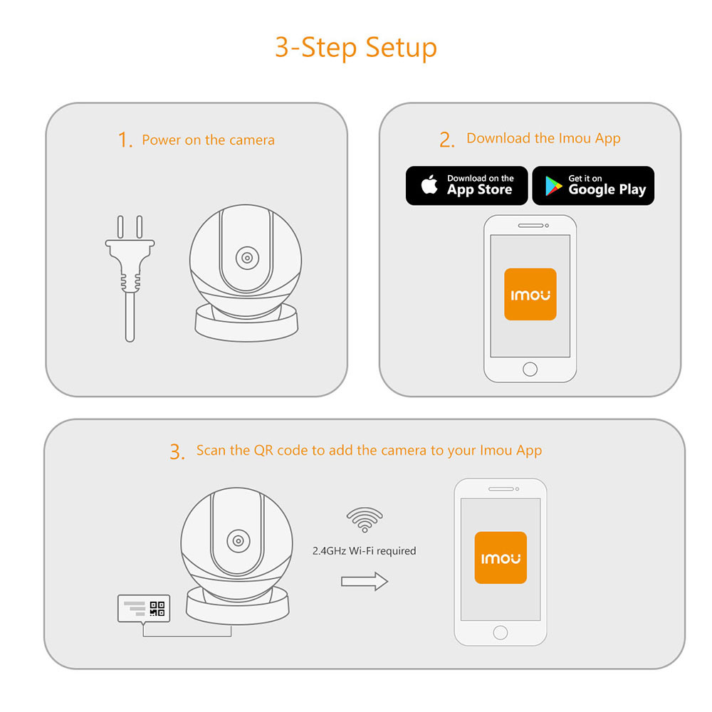 IMOU REX 2MP Wifi IP Camera 360 Indoor AI Human Detection Camera
