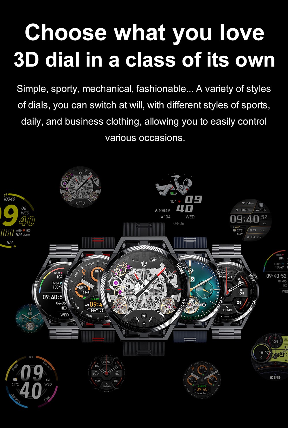 LEMFO LF31 Smartwatch BT Calling Watch Blue&White