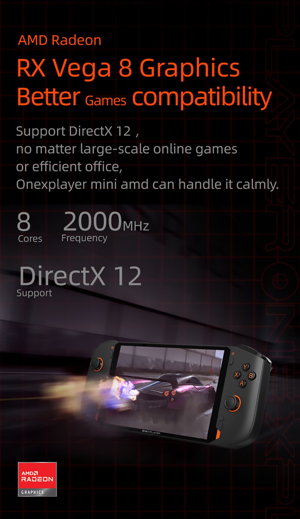 ONE Netbook ONEXPlayer Mini Game Console AMD Ryzen 7 6800U 16GB 1TB