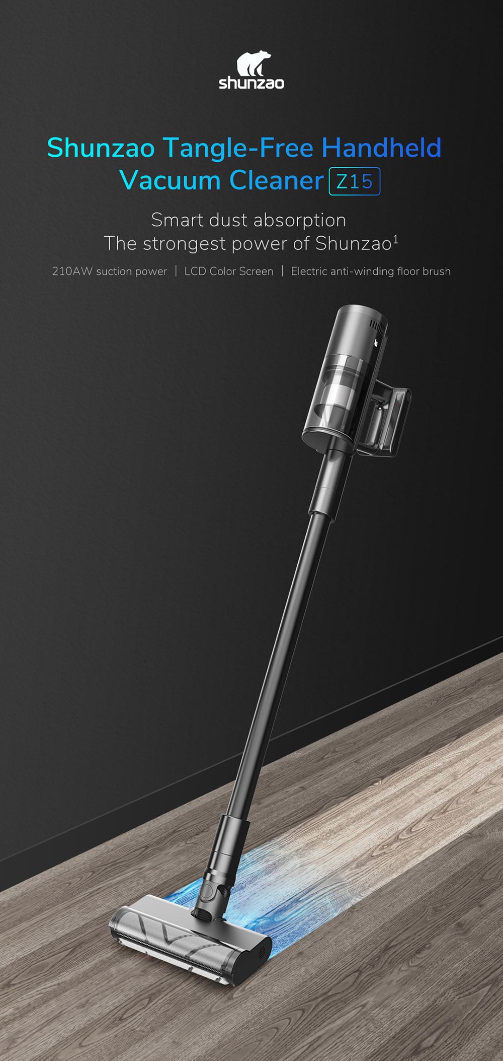 Shunzao Z15 Handheld Vacuum Cleaner