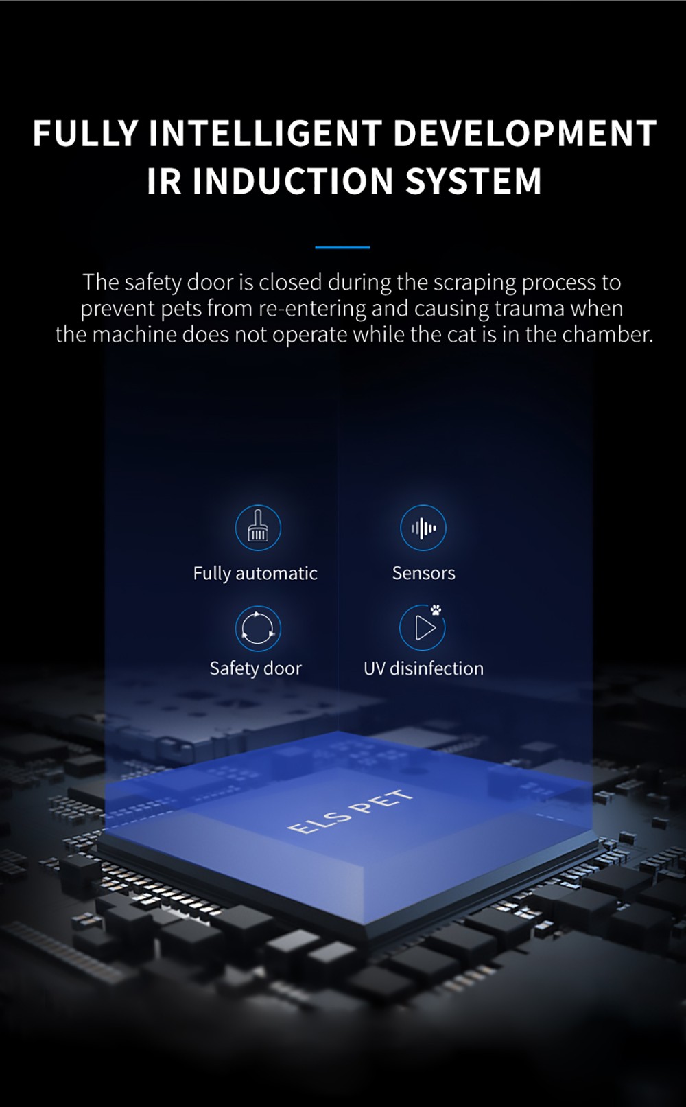 ELS PET Self Cleaning Cat Litter Tray