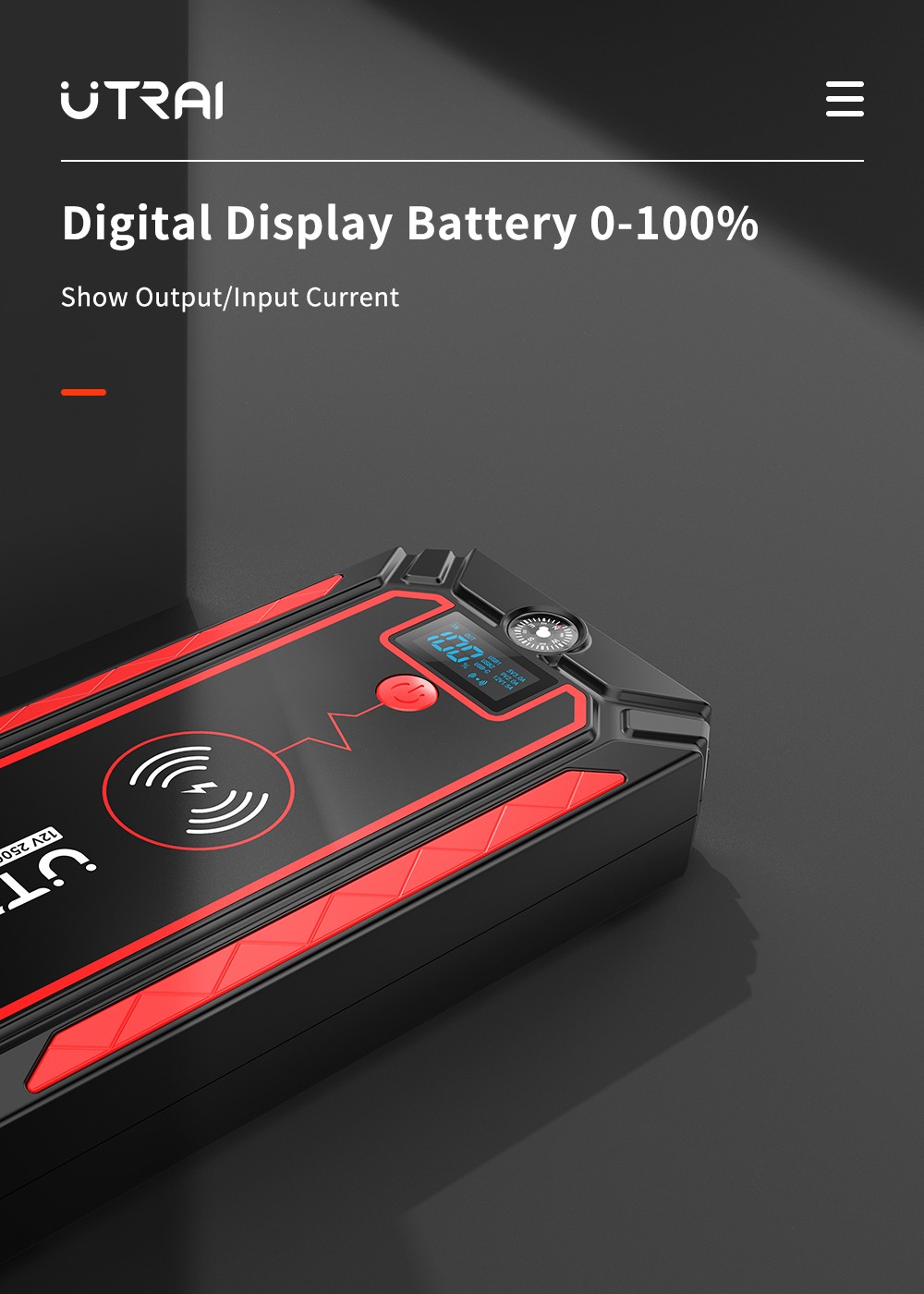 UTRAI Jstar 4 24000mAh 2500A Jump Starter