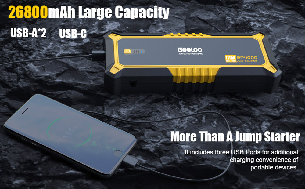 GOOLOO GP4000 Jump Starter Yellow