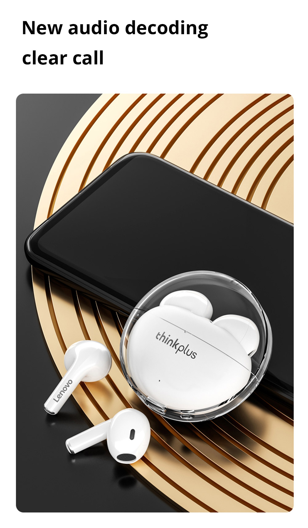 Lenovo Thinkplus LP80 Pro TWS Earphones White