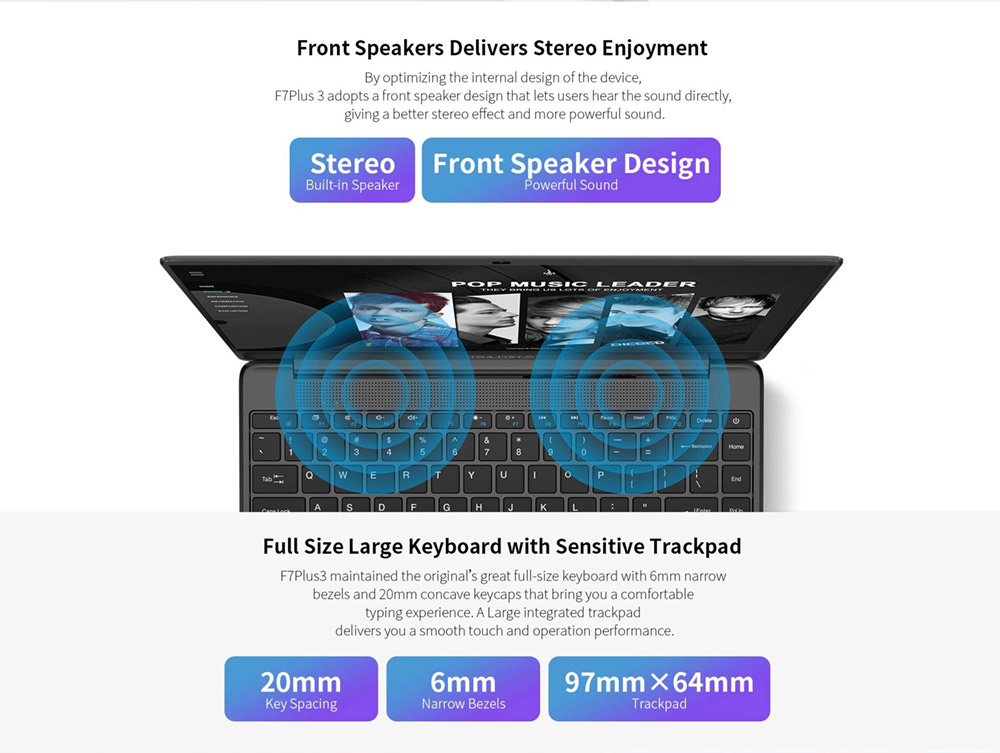 Teclast F7 Plus 3 Laptop 8GB 256GB Black