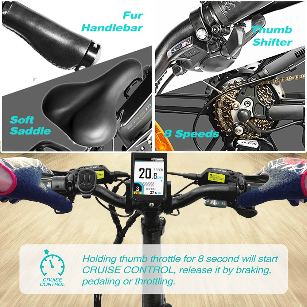 ENGWE ENGINE Pro Folding Electric Bicycle 750W 48V 16Ah Black