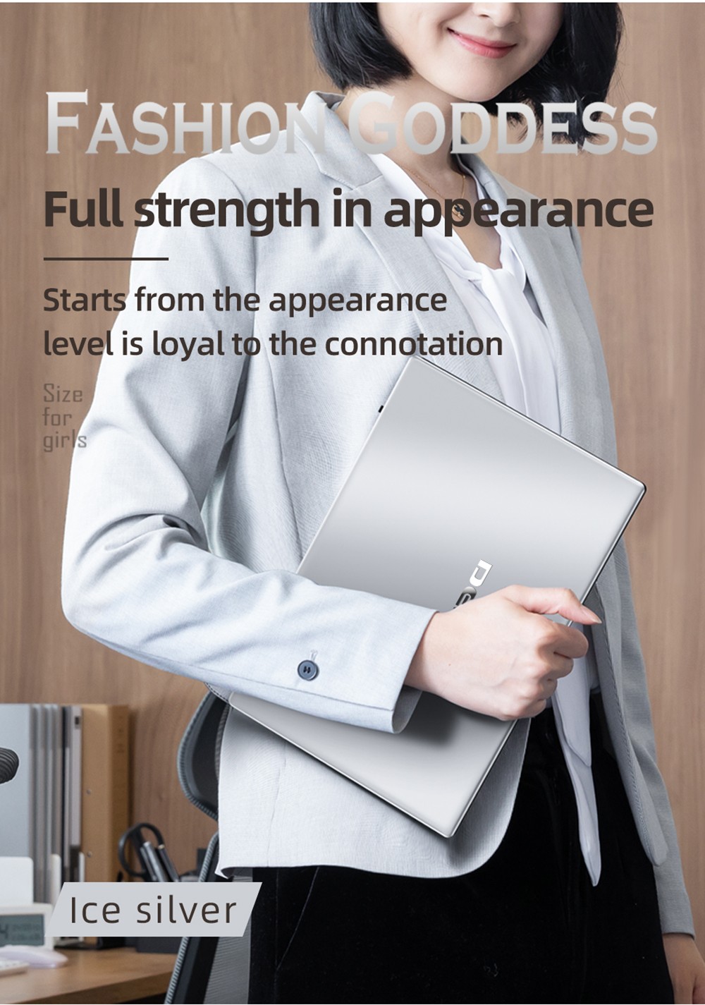 Daysky V14S Laptop 14.1 Inch Intel Celeron N5095 12GB RAM 512GB Silver