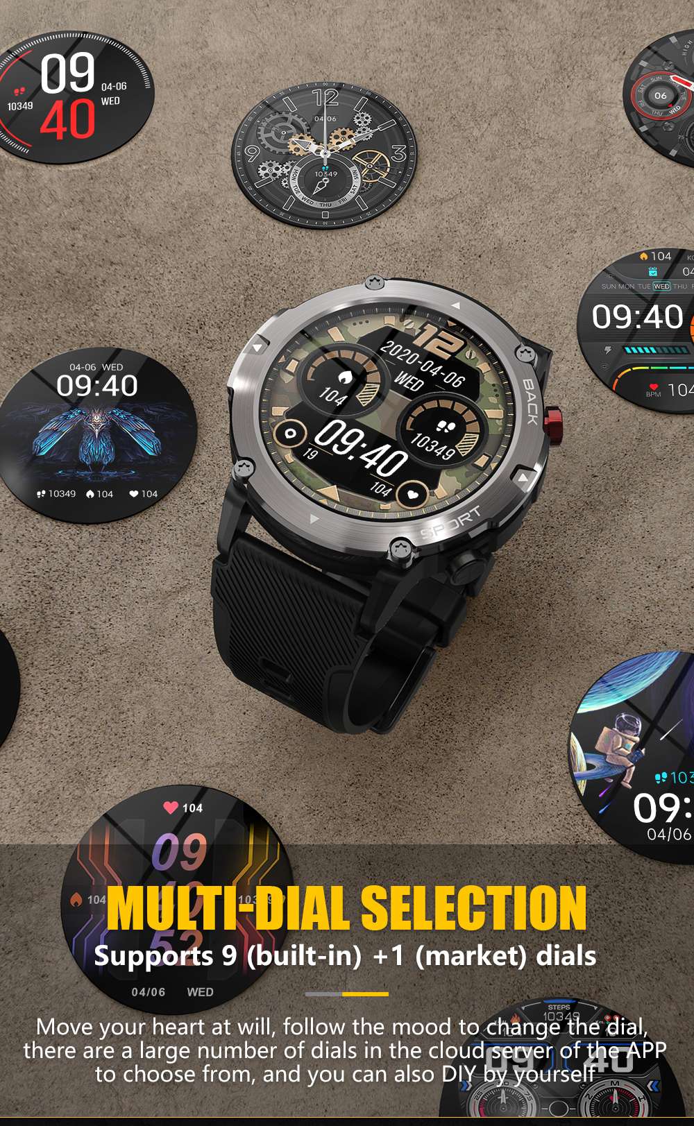 LEMFO LF26 Max Smartwatch 4G LTE Watch Silver