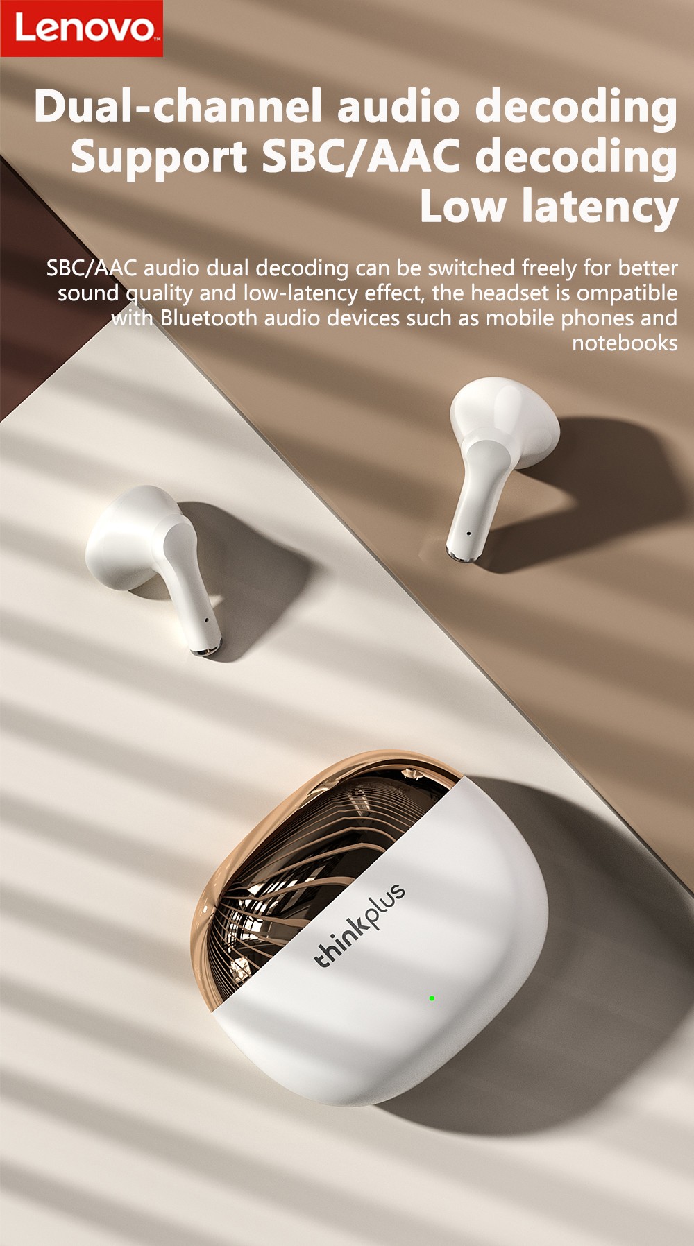 Lenovo Thinkplus X15 Pro True Wireless Earphone Purple