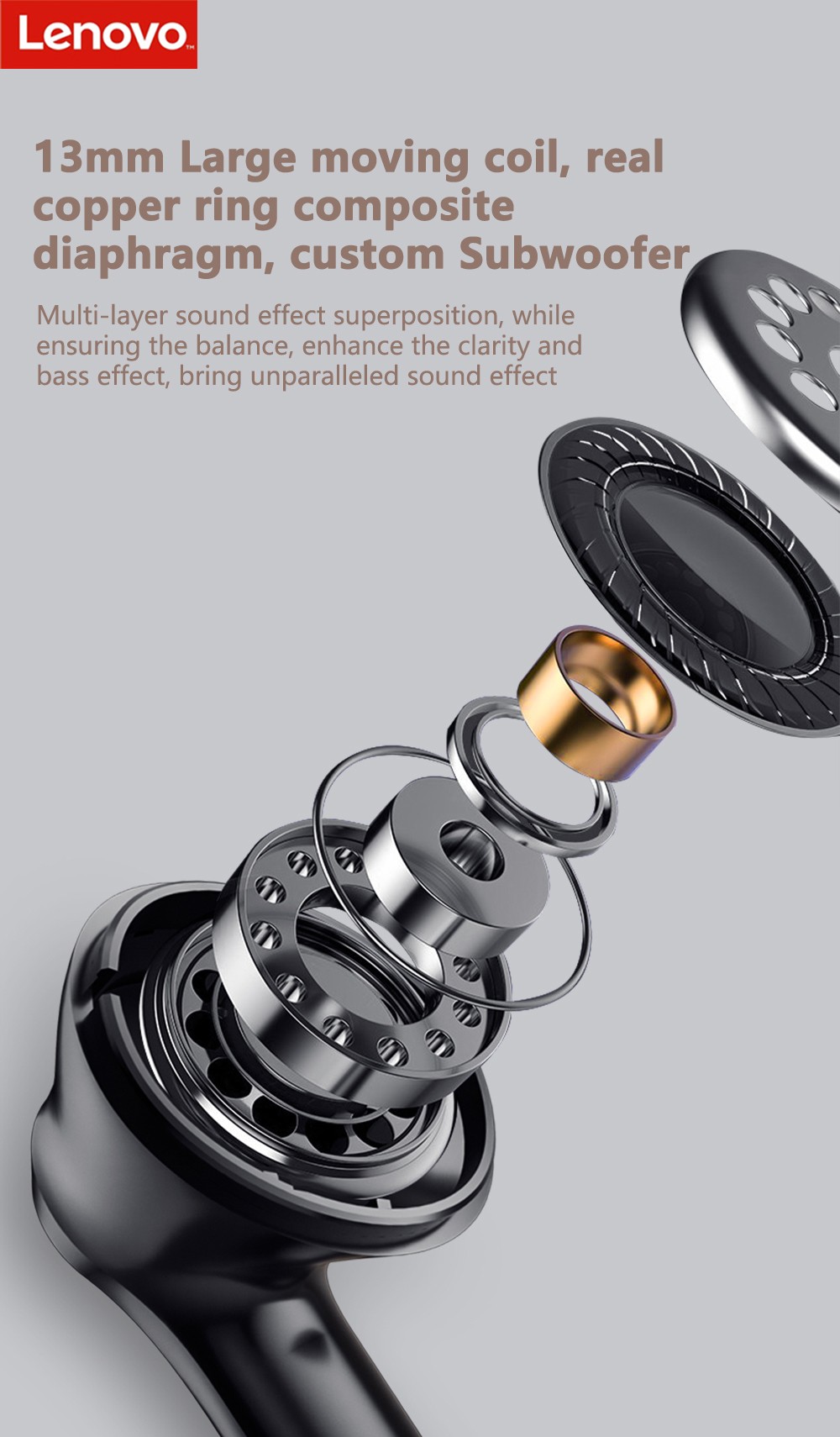 Lenovo Thinkplus X15 Pro True Wireless Earphone Purple