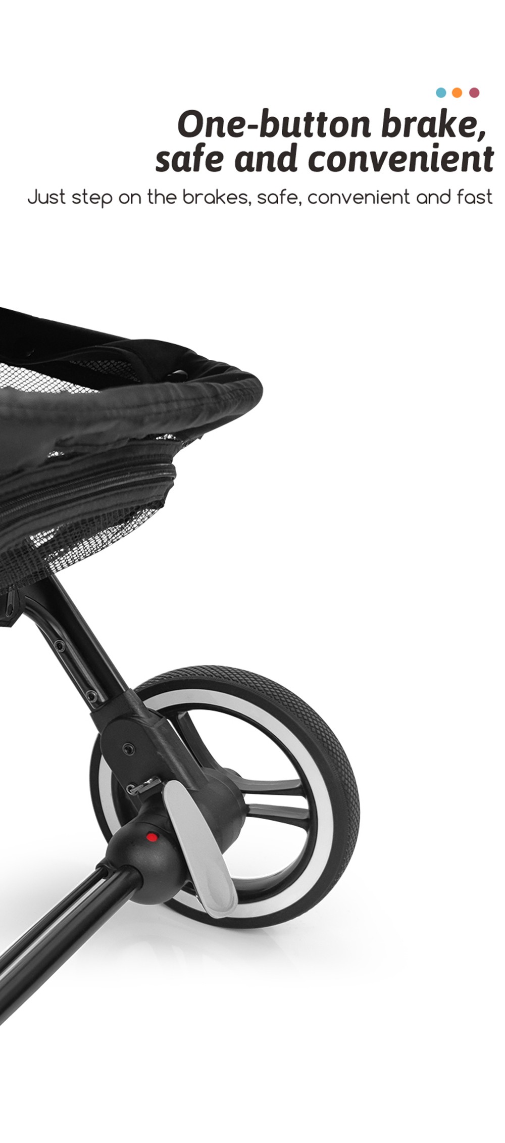 DEAREST 819 Baby Stroller Black