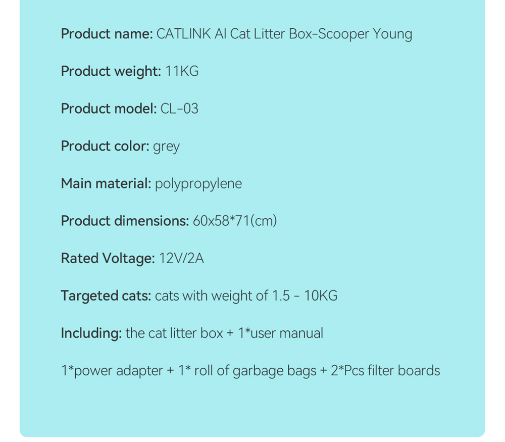 CATLINK CL-03 Automatic Cat Litter Pot