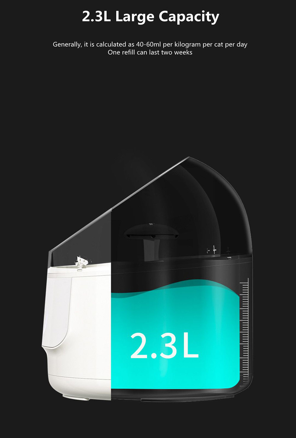 CATLINK CL-W01 2.3L Smart Pet Fountain Dispenser