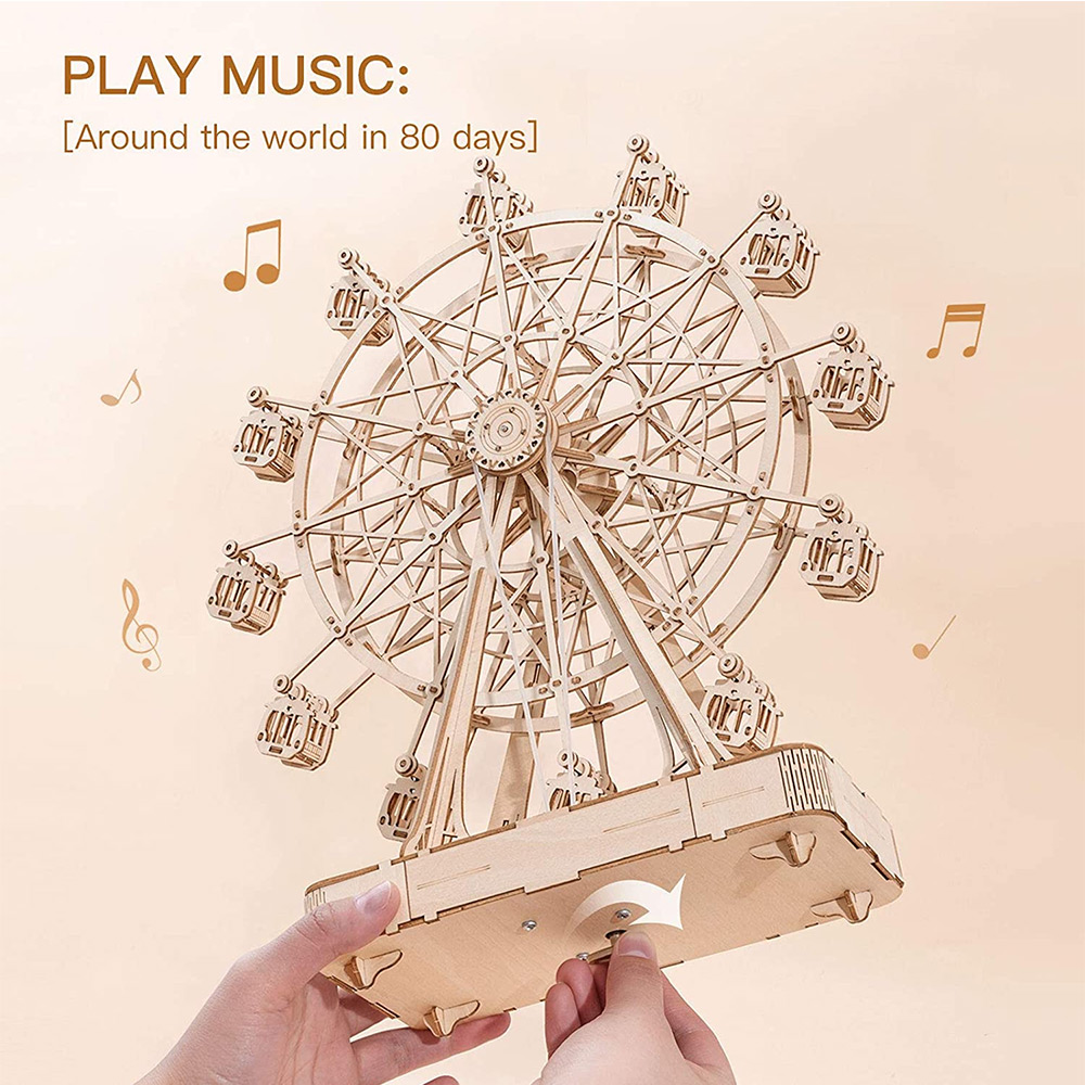 ROBOTIME TGN01 Rolife Ferris Wheel Music Box Puzzle
