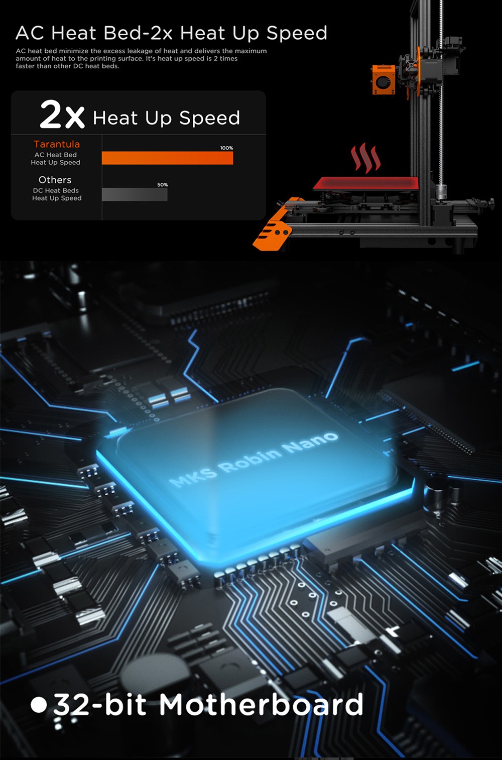 TEVOUP Tarantula Pro IMPRIMANTE 3D Nozzler