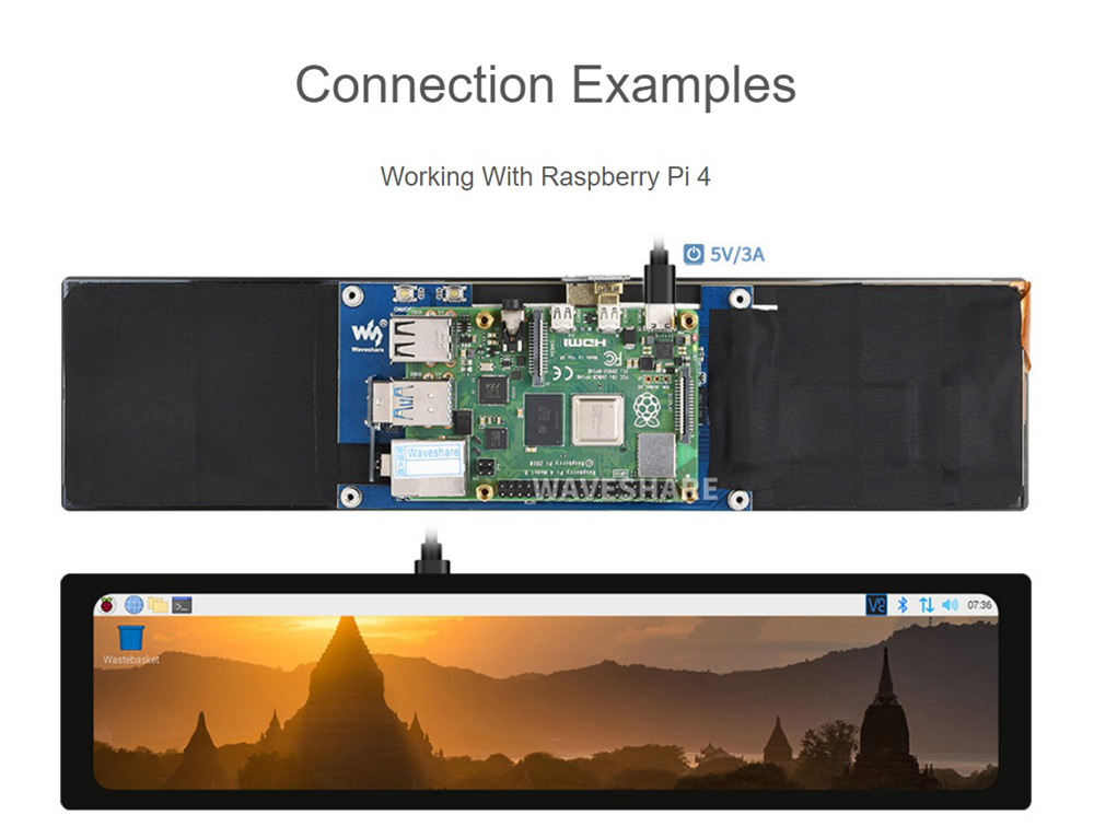 Waveshare 11.9inch Capacitive Touch Screen