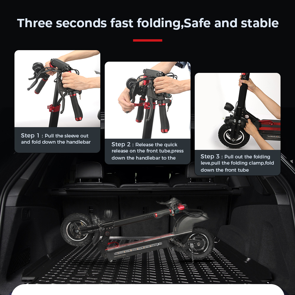 iScooter iX5 Electric Scooter with Seat 10 Inch 15AH 45Km/h 600W Motor