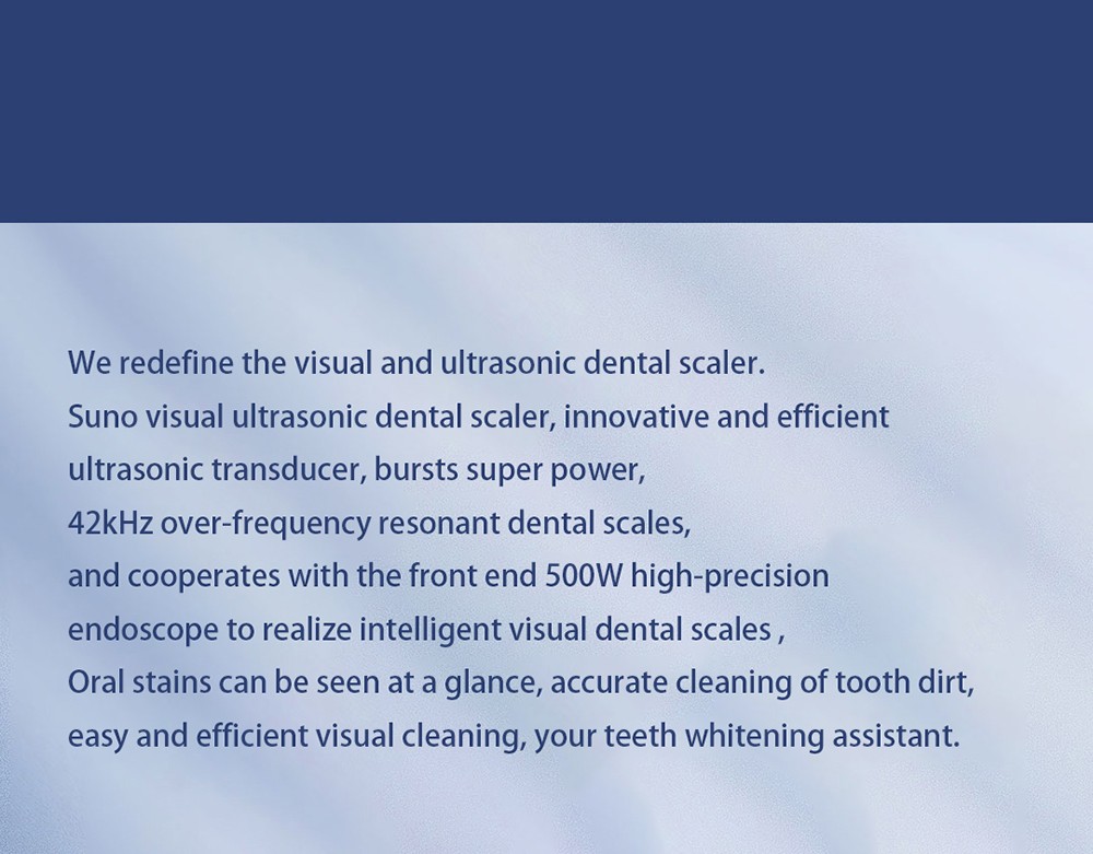 SUNUO T11 Pro Visual Electric Ultrasonic Dental Scaler Blue