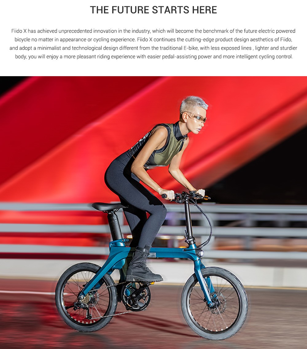 FIIDO X Folding Electric Bike 14 Inch 25Km/h 48V 11.6AH 350W Motor