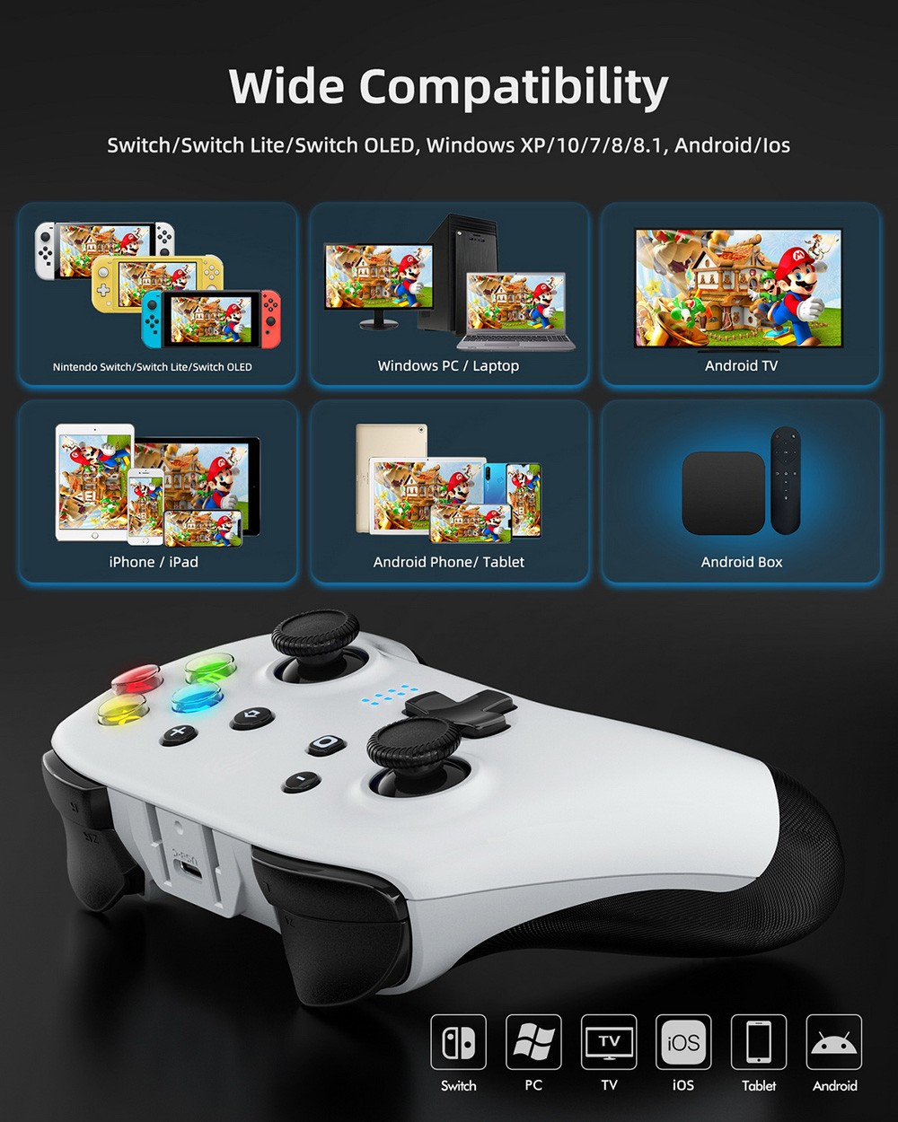 New EasySMX Switch Pro Controller for Nintendo Switch/Lite/OLED, PC ... New EasySMX Switch Pro Controller for Nintendo Switch/Lite/OLED, PC ...