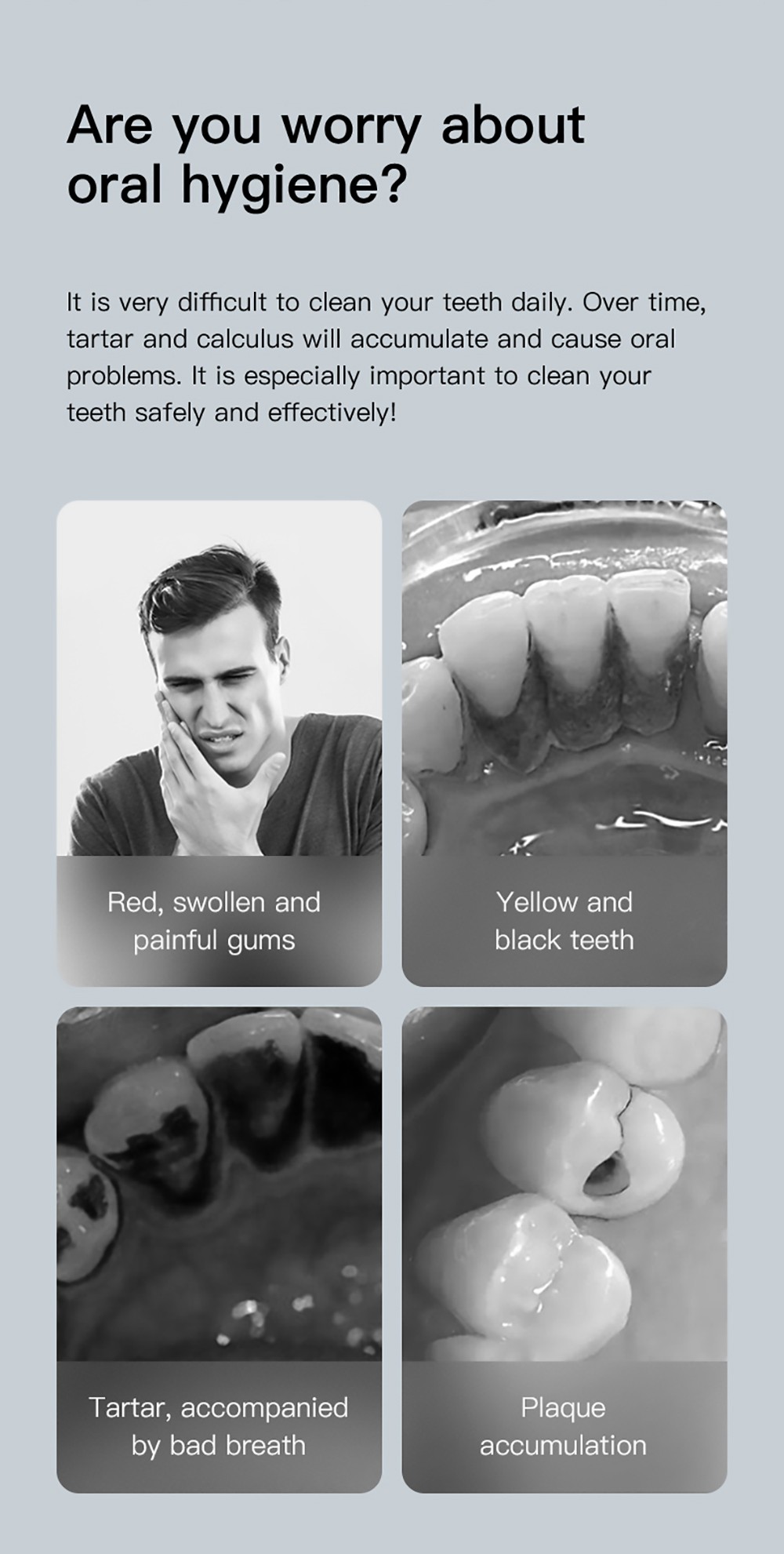 SUNUO T12 PLUS Smart Visual Ultrasonic Dental Scaler White