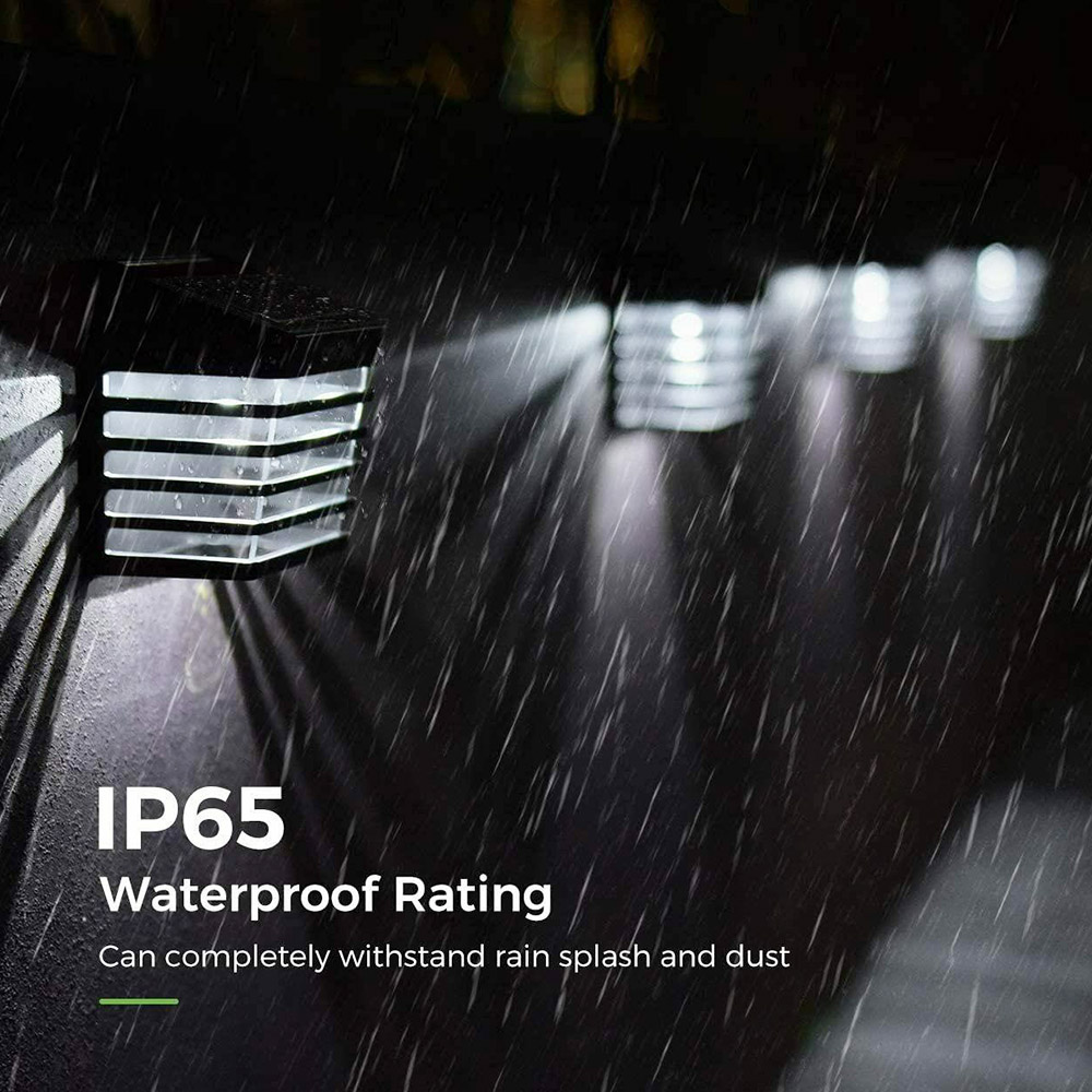 LITOM LED Solar Fence Lights 4Pcs