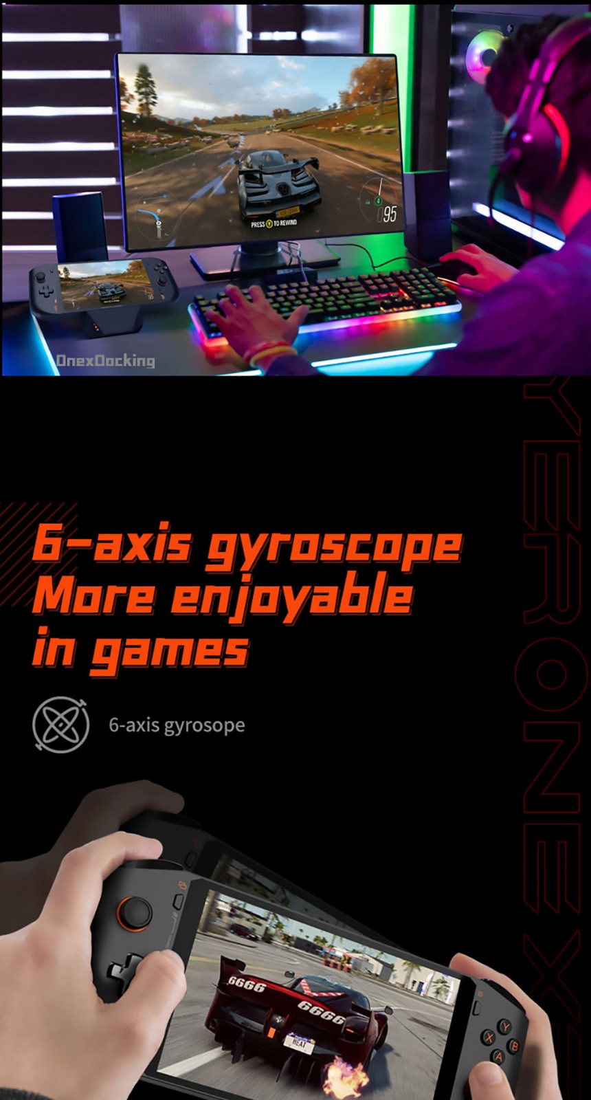 OneXPlayer Mini Pro Game Console 7'' IPS Display 16GB+1TB US