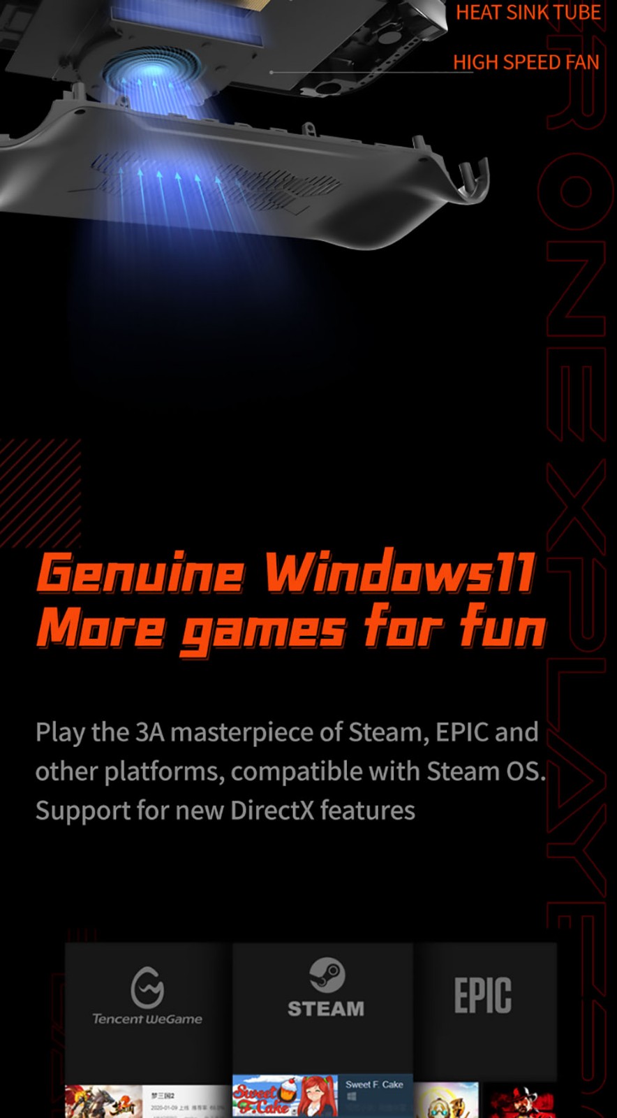 OneXPlayer Mini Pro Game Console 7'' IPS Display 16GB+1TB US