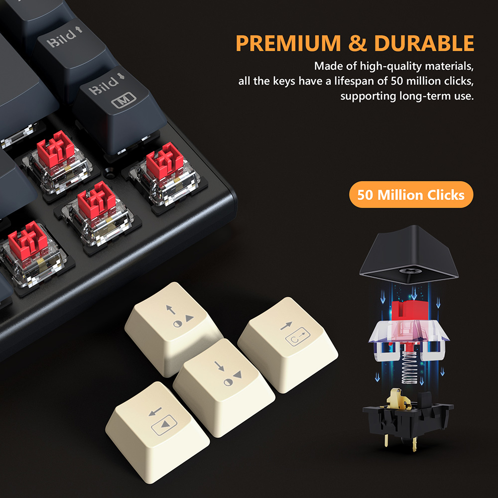 Redragon K633CGO-RGB 68-Key Compact Mechanical Gaming Keyboard