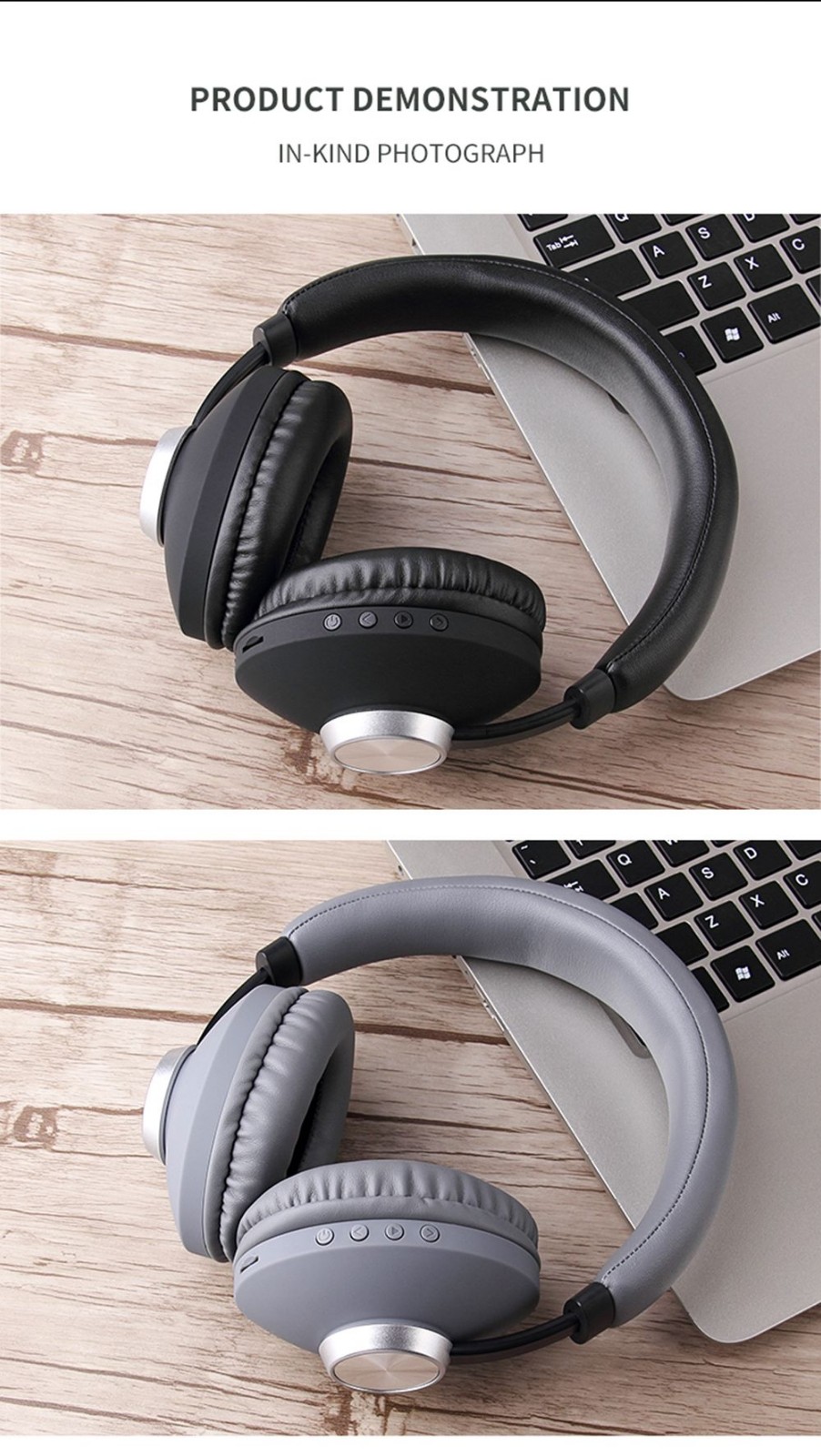 SODO SD-1007 Wireless Headset Bluetooth 5.1 Light Grey