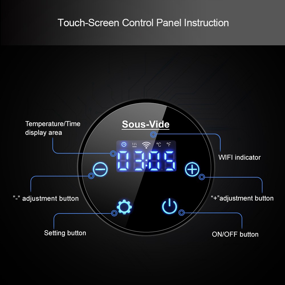 BioloMix SV-9001 Smart WiFi Sous Vide Cooker