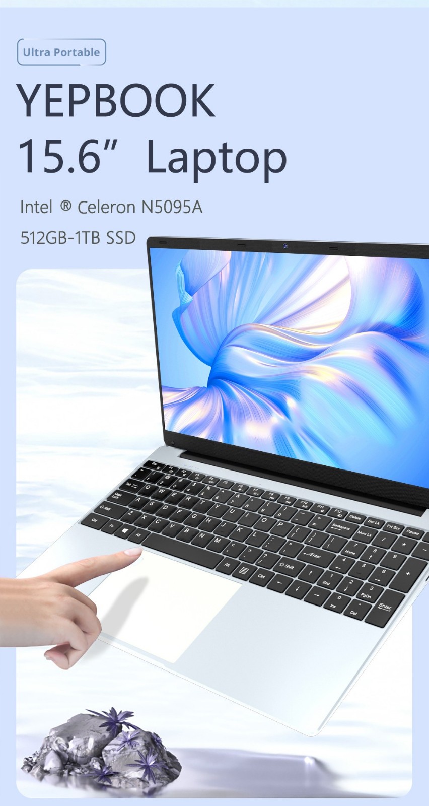 KUU Yepbook 15.6'' Laptop 19.8mm Ultra Thin