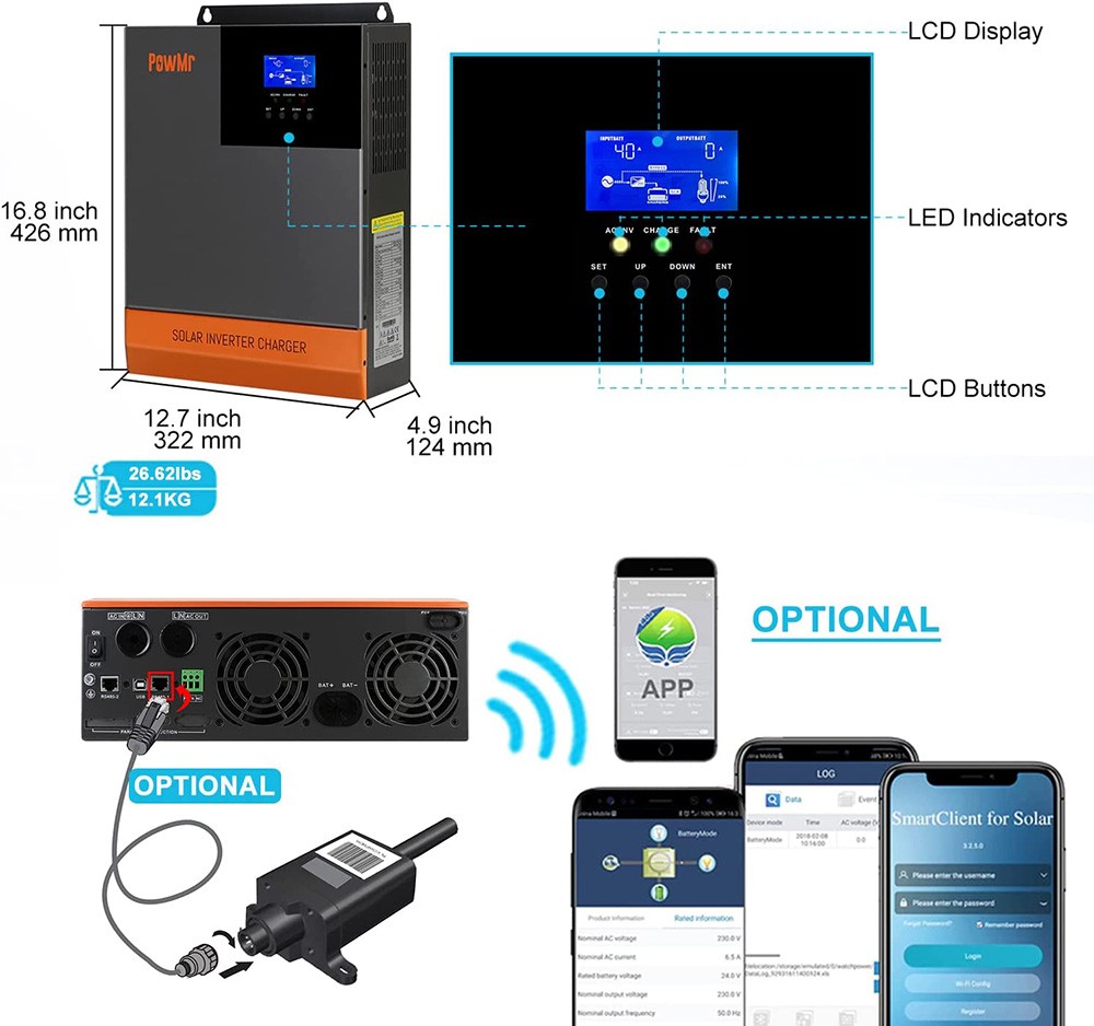 PowMr 5600w Solar Inverter