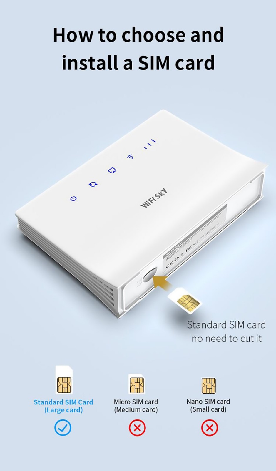 WiFiSky GR403 High Speed Outdoor 4G LTE Wireless AP WiFi Router UK