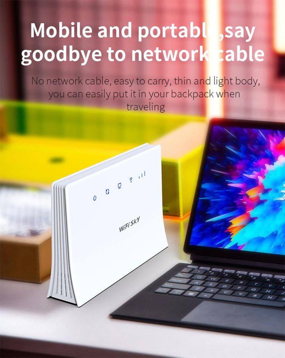 WiFiSky GR403 High Speed Outdoor 4G LTE Wireless AP WiFi Router UK