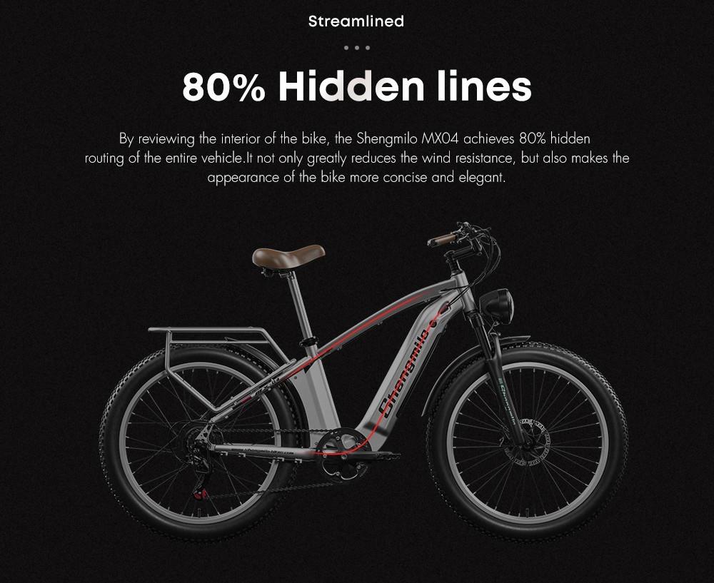 Shengmilo MX04 26 Inch Fat Tire Electric Bike 40Km/h 15AH 500W Motor