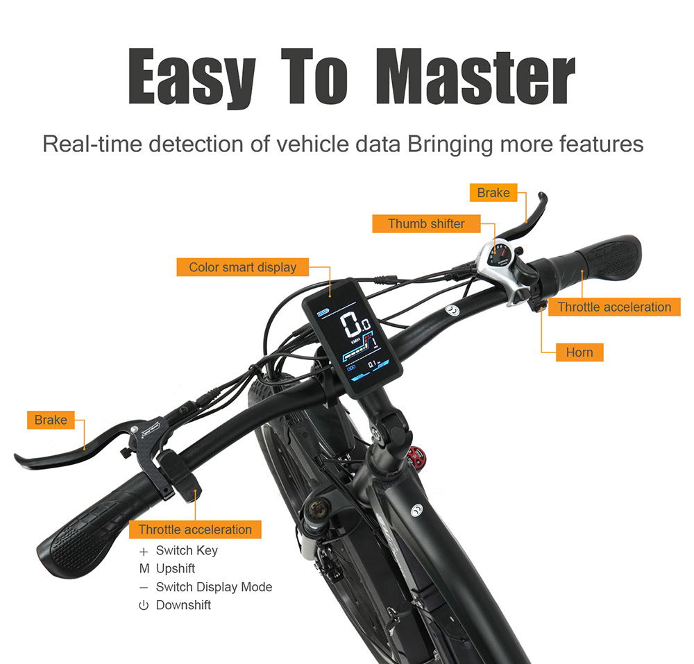 CMACEWHEEL TP26 Electric MTB Bike 26 Inch 48V 17AH 45Km/h 750W Motor