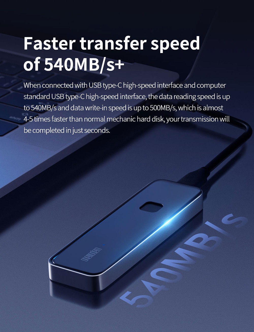 onemodern M8 SSD Hardware Fingerprint Hard Encryption 2TB