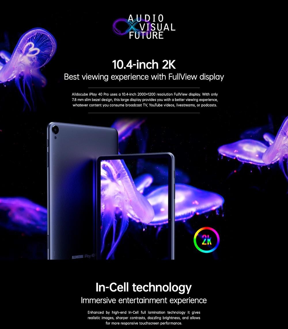 ALLDOCUBE iPlay 40 Pro UNISOC Tiger T618 LTE Tablet with Keyboard