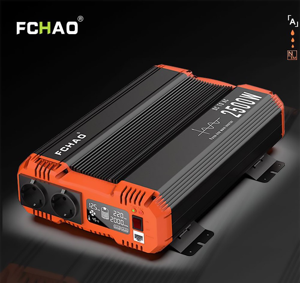 FCHAO 2500W Pure Sine Wave Inverter 12V