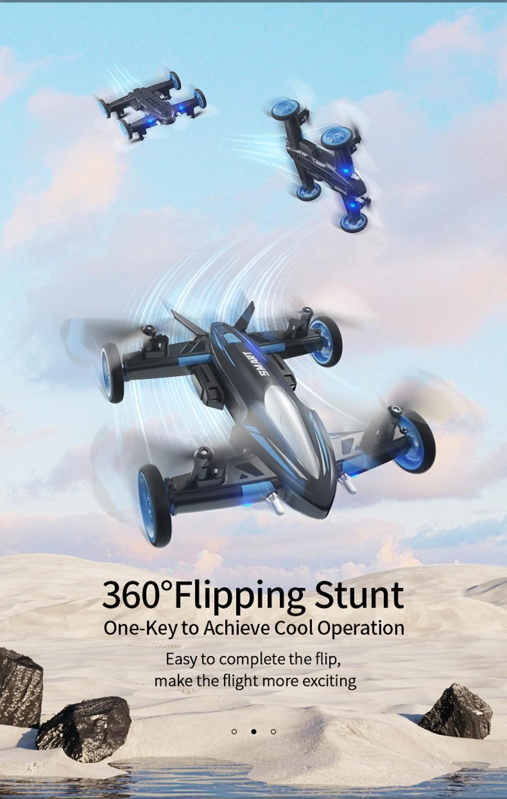 JJRC H110 Land & Air Firing Battle Drone with Camera 2 Batteries Gold