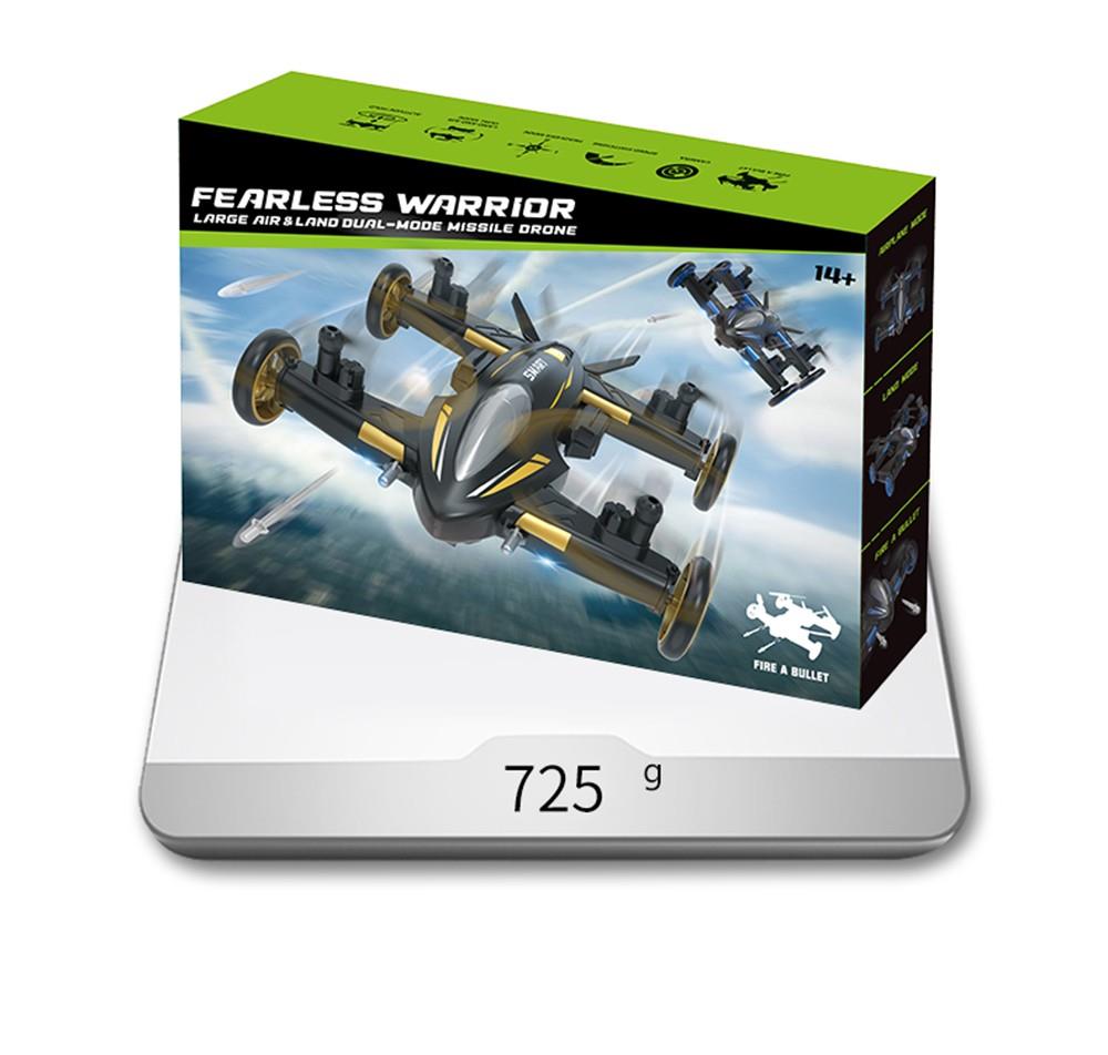 JJRC H110 Land & Air Firing Battle Drone with Camera 2 Batteries Gold