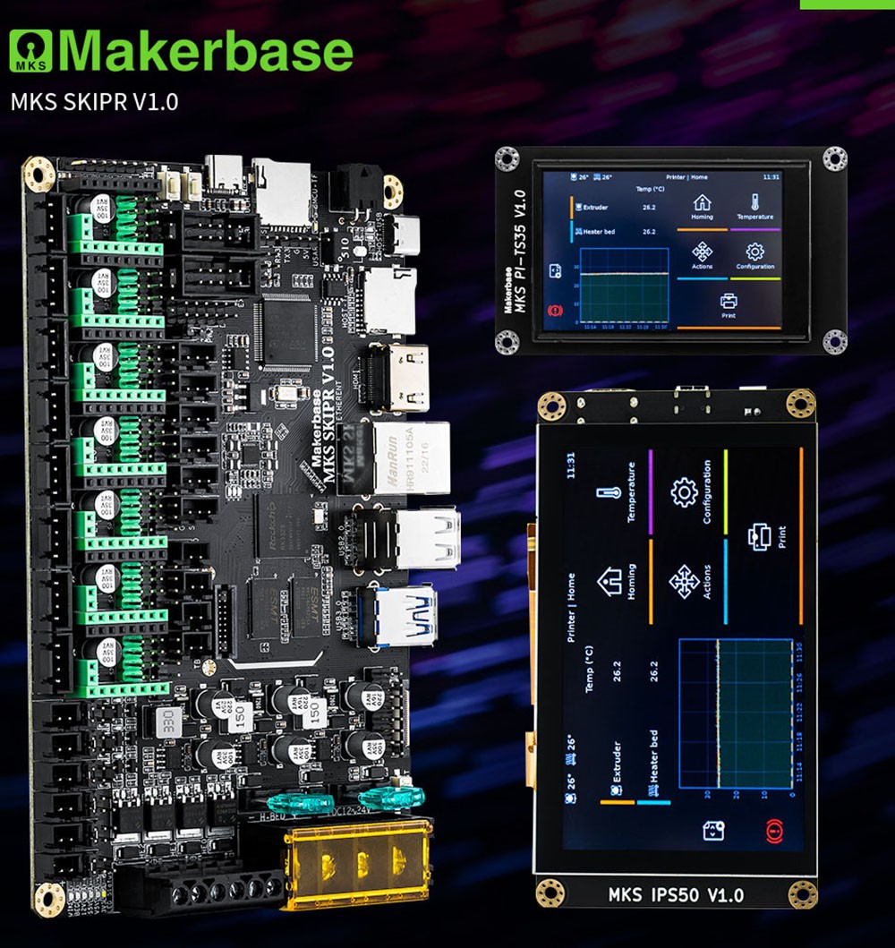 Makerbase MKS SKIPR V1.0 Control Board EMMC MKS PI-TS35 Kit