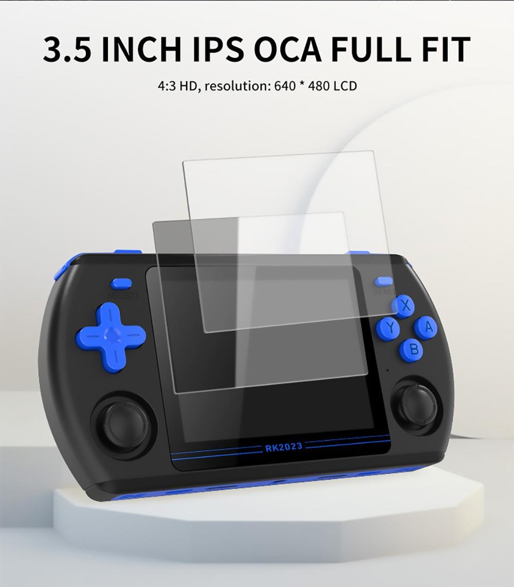 Powkiddy RK2023 16GB+128GB Retro Handheld Game Console Black