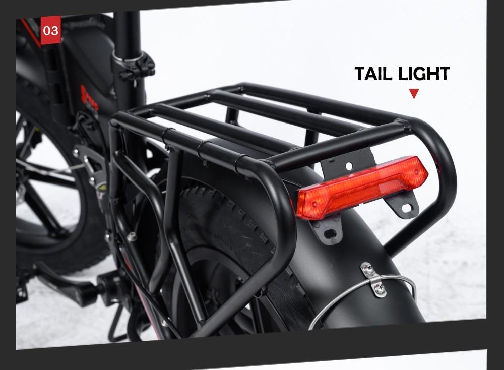 RANDRIDE YX20 Electric Bike 1000W Motor 45Km/h 48V 17Ah Spoke Wheels